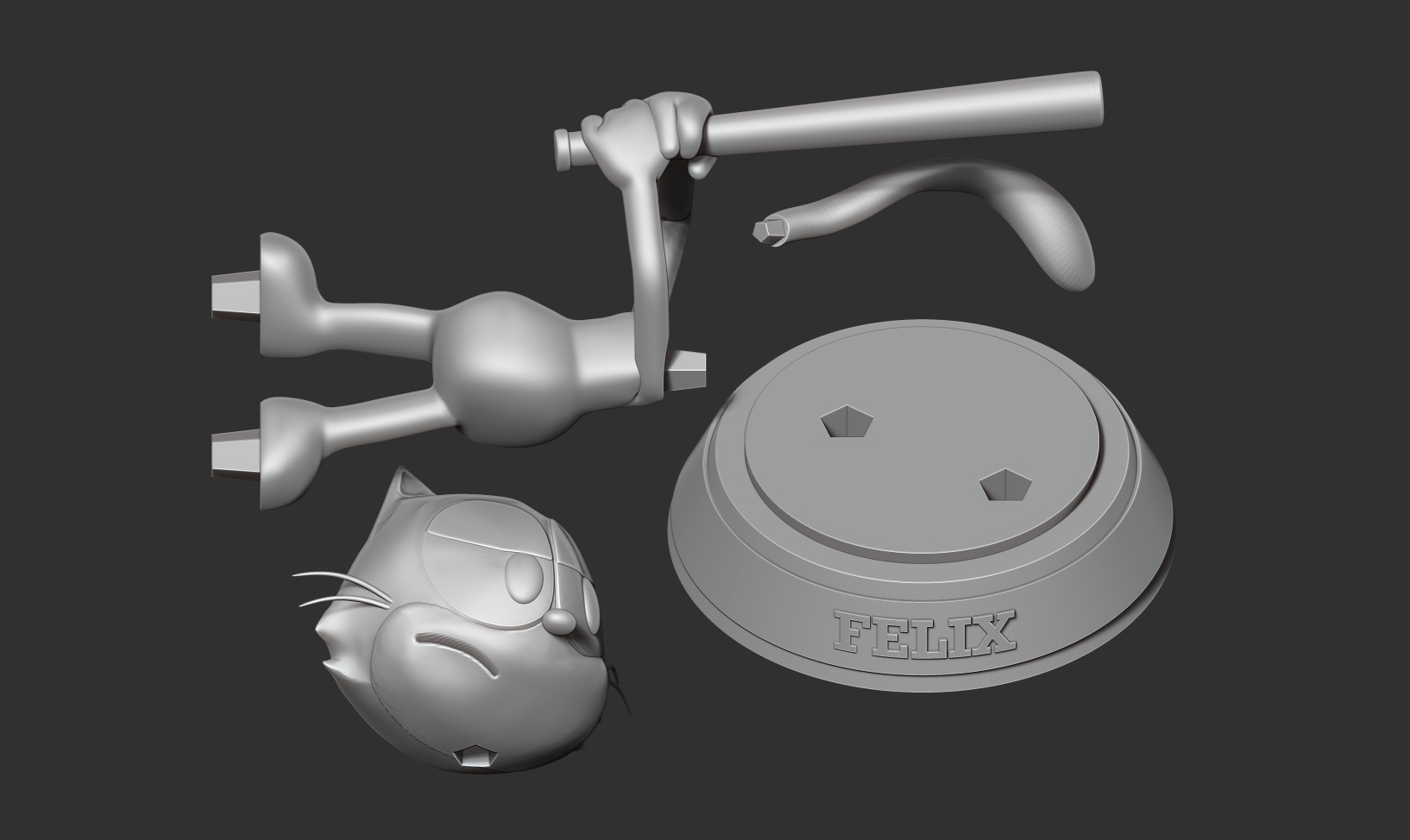 3D file Felix the Cat・3D printing idea to download・Cults