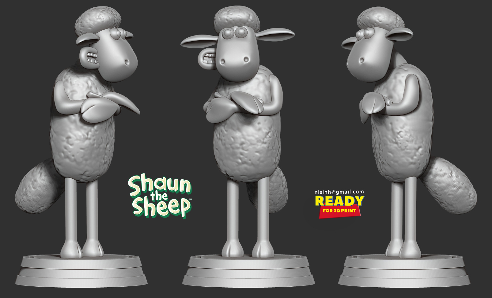 3D file Shaun the Sheep・3D printer design to download・Cults