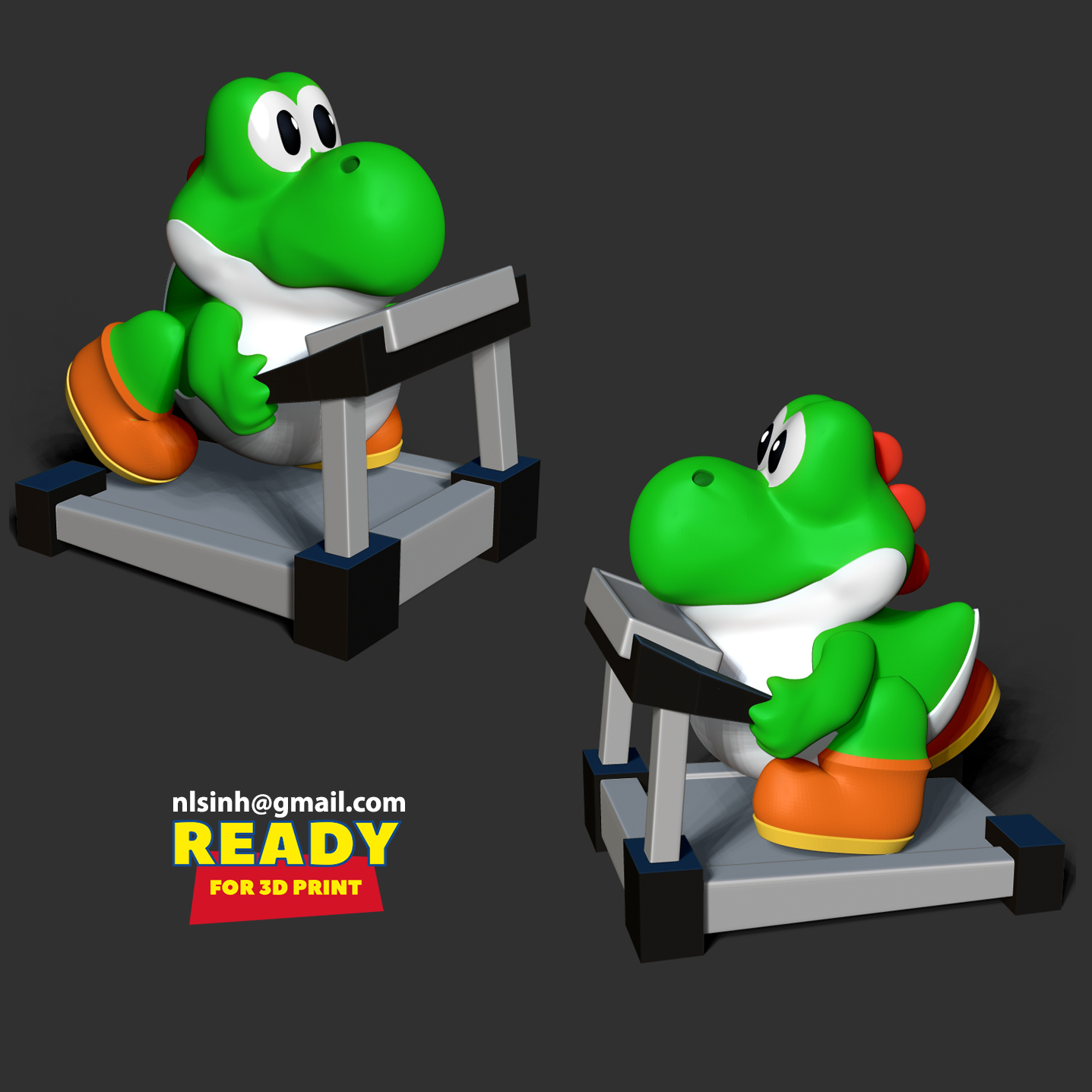 Free 3D file Fat Yoshi・3D printable design to download・Cults