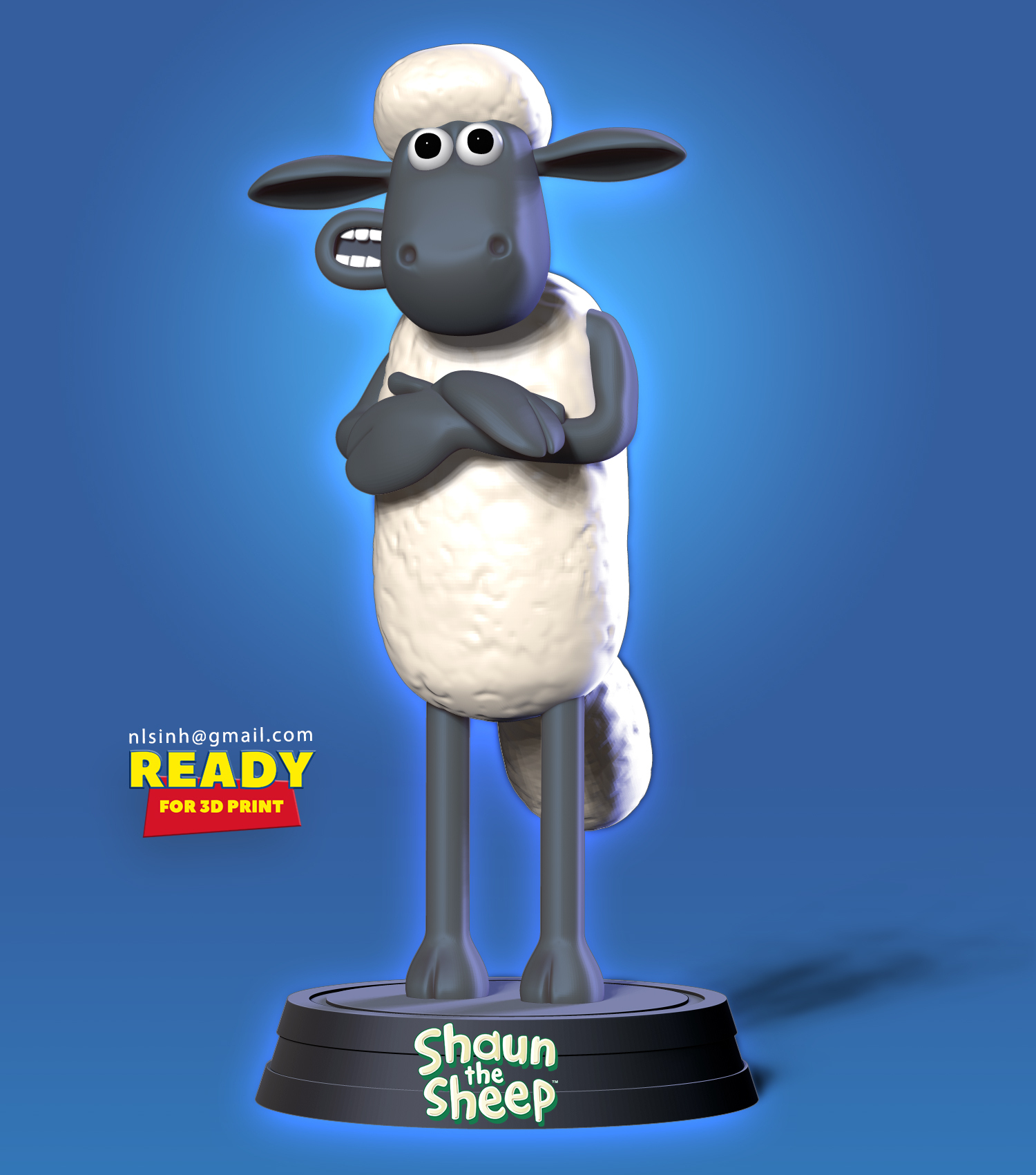 3D file Shaun the Sheep・3D printer design to download・Cults