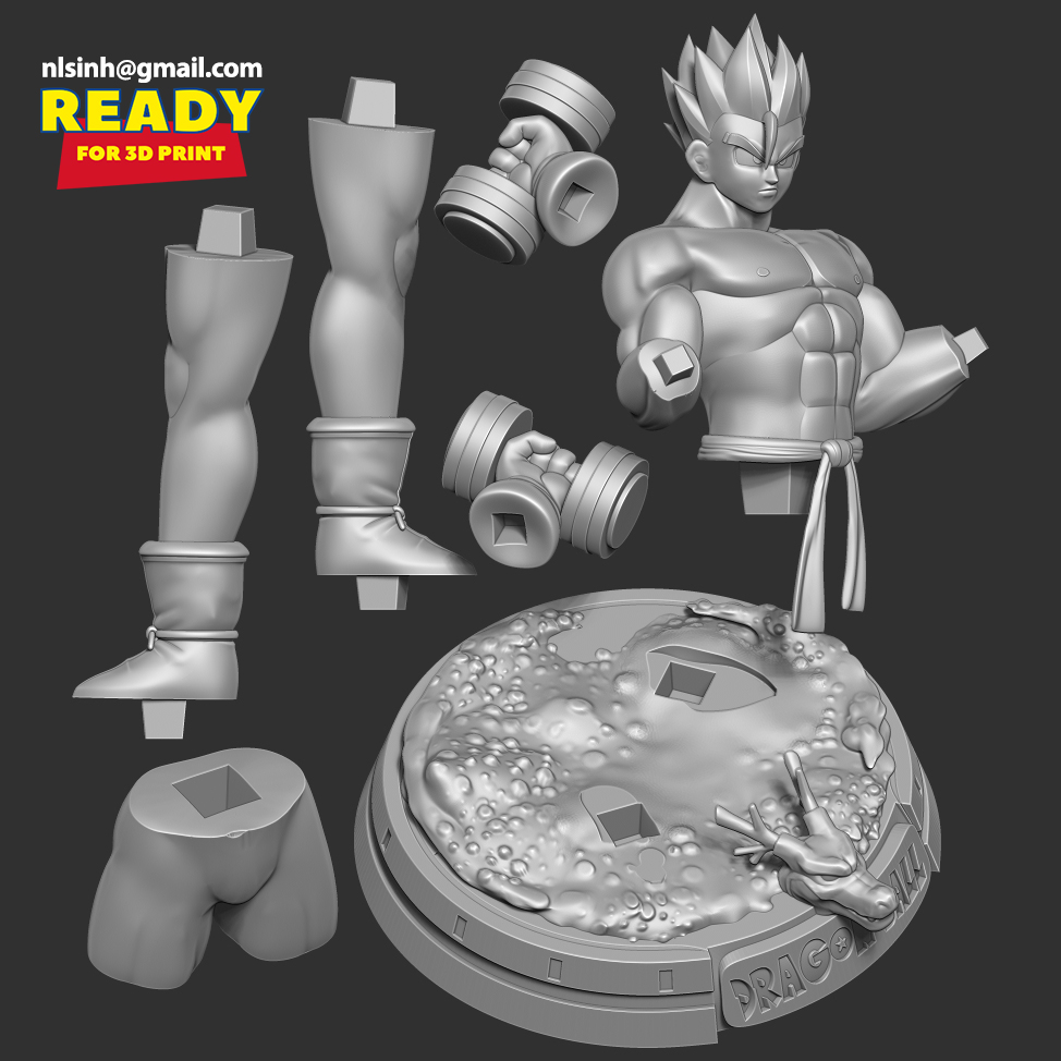 3D file Gohan with gym・3D printable model to download・Cults