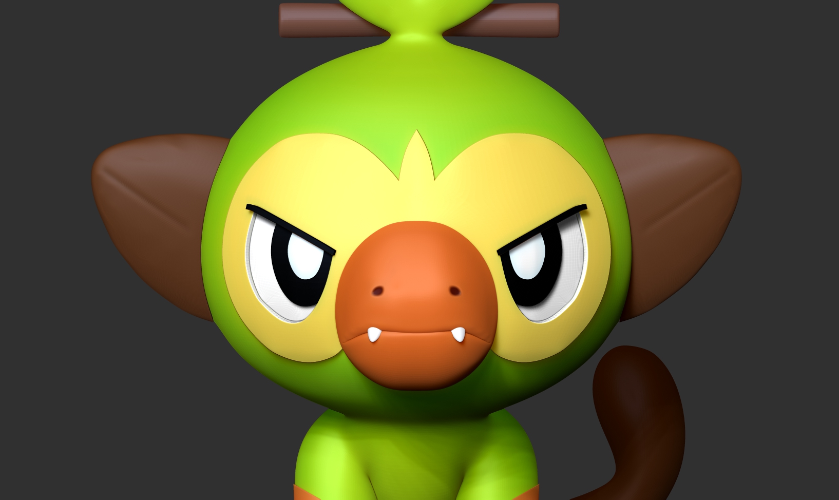 Archivo 3D gratis Grookey - Fanart de Pokemon・Plan para descargar y ...