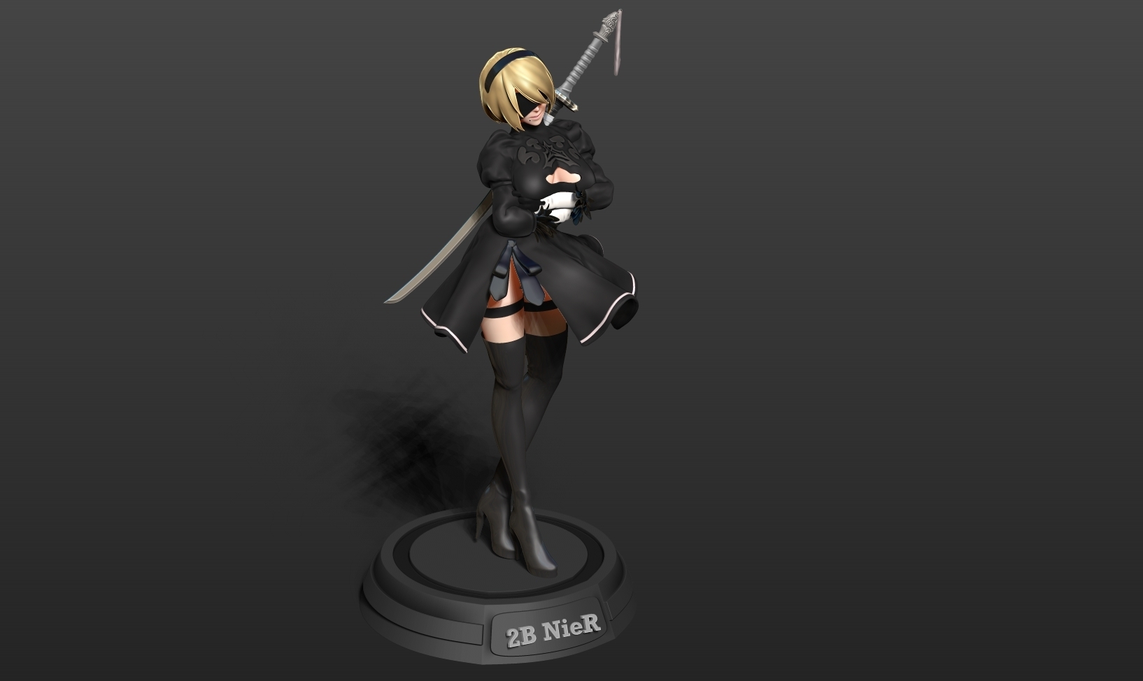 3D file I am Nier 2B・3D printing idea to download・Cults