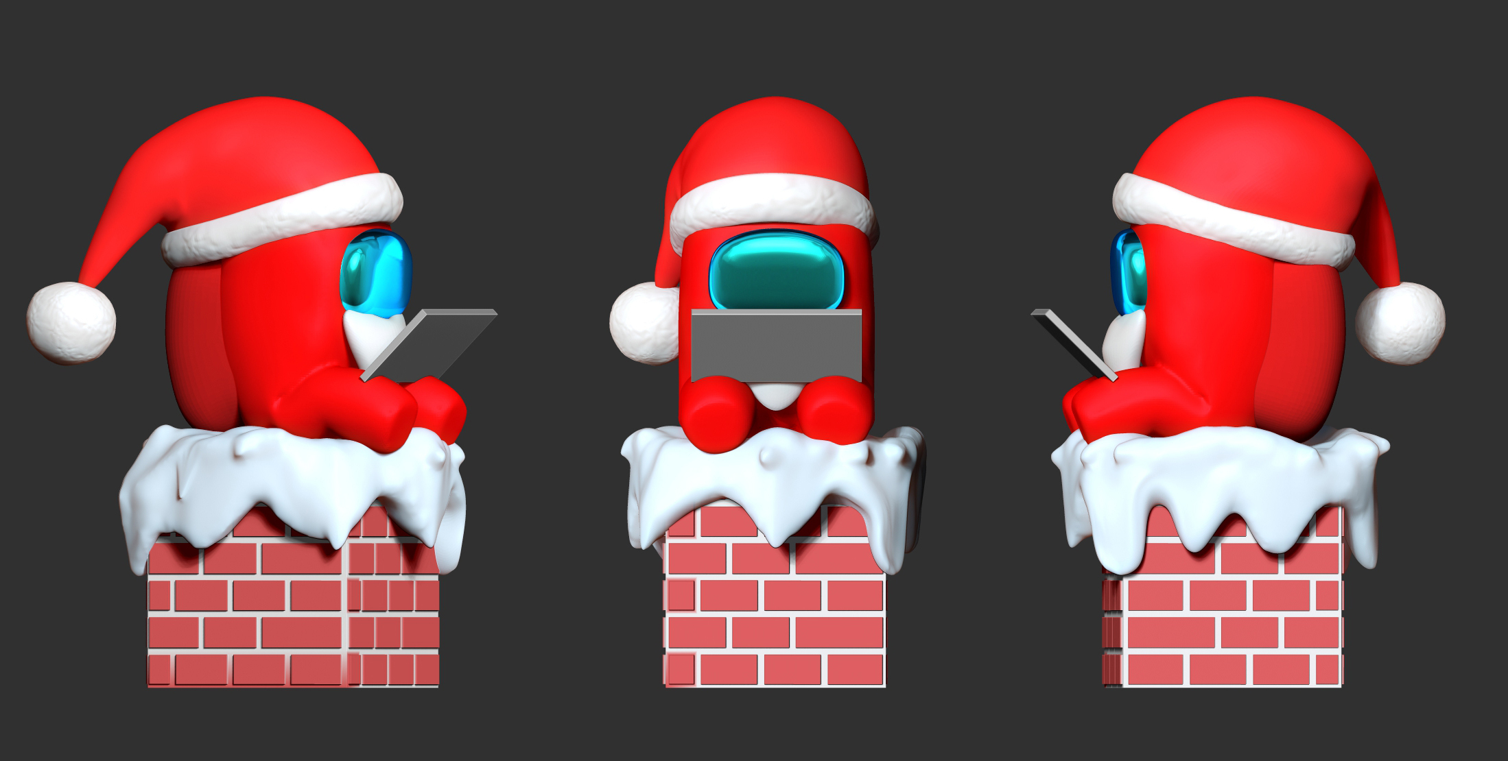 Free 3D file Santa Among Us・3D printable model to download・Cults