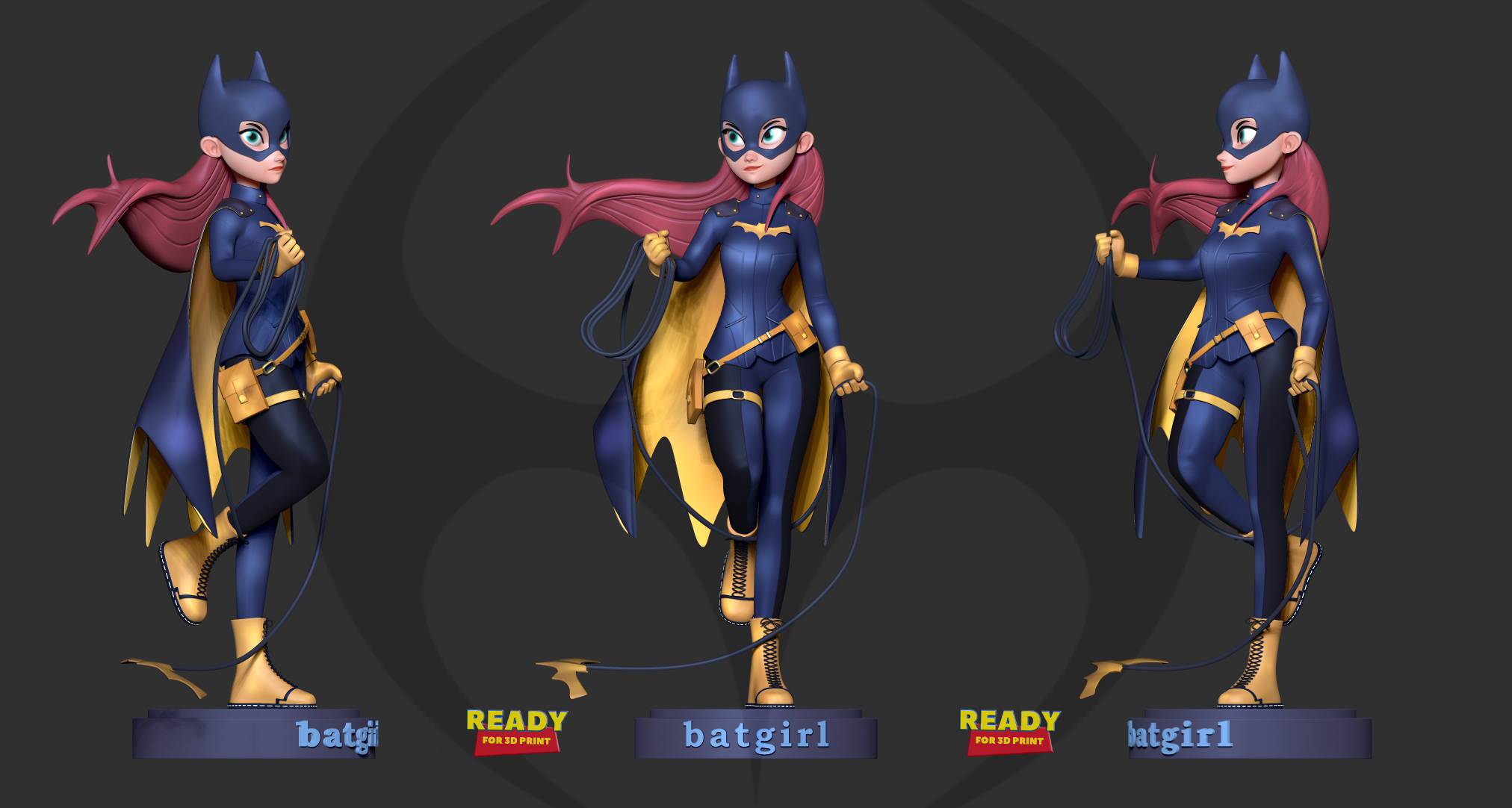 3D file Batgirl Fanart 👧・3D printable model to download・Cults