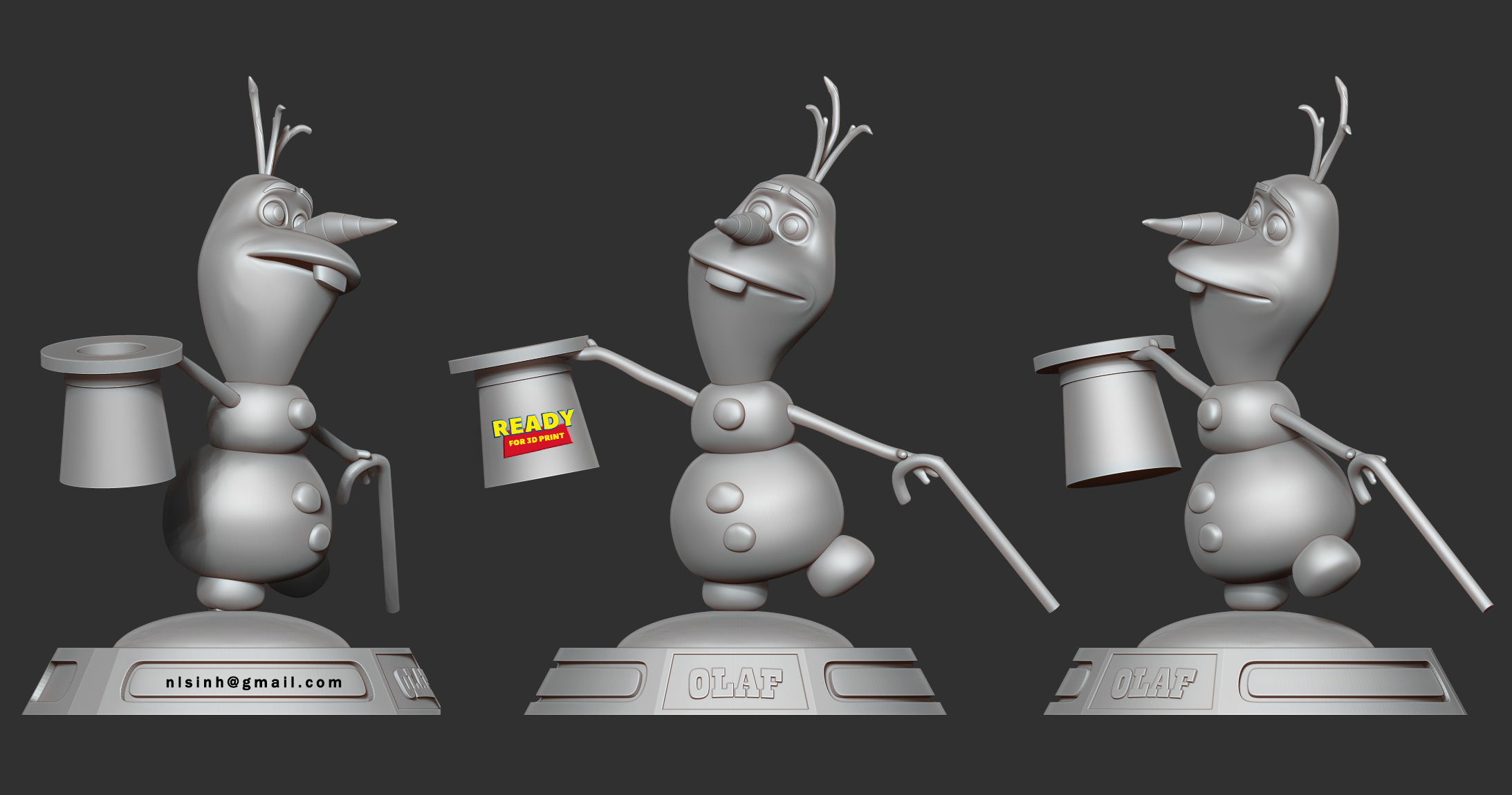 3D file Magician Olaf・3D printer model to download・Cults