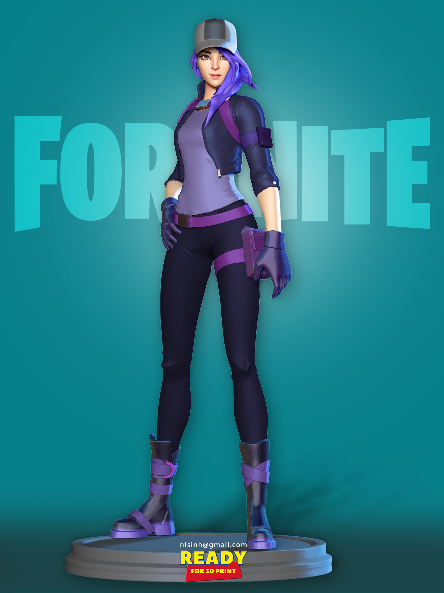 3D file Remedy - Fortnite Fanart・3D print design to download・Cults