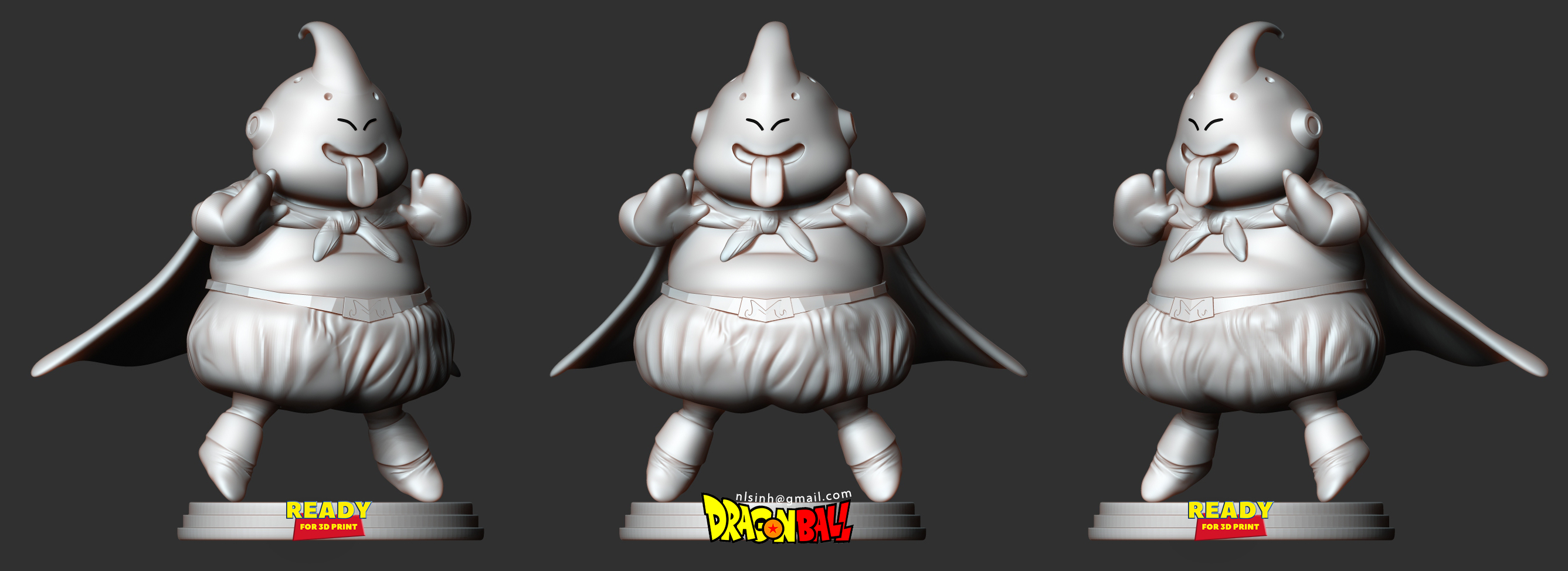 Descargar archivo STL Majin Buu Chibi 3D • Modelo para la impresora 3D ...