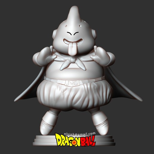 Download STL file Majin Buu Chibi 3D • Design to 3D print ・ Cults