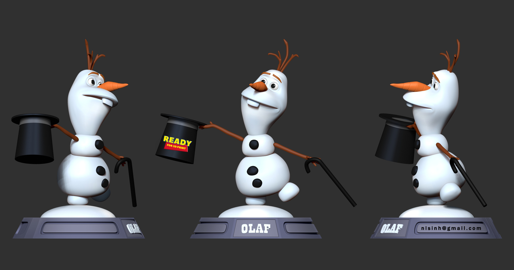 3D file Magician Olaf・3D printer model to download・Cults