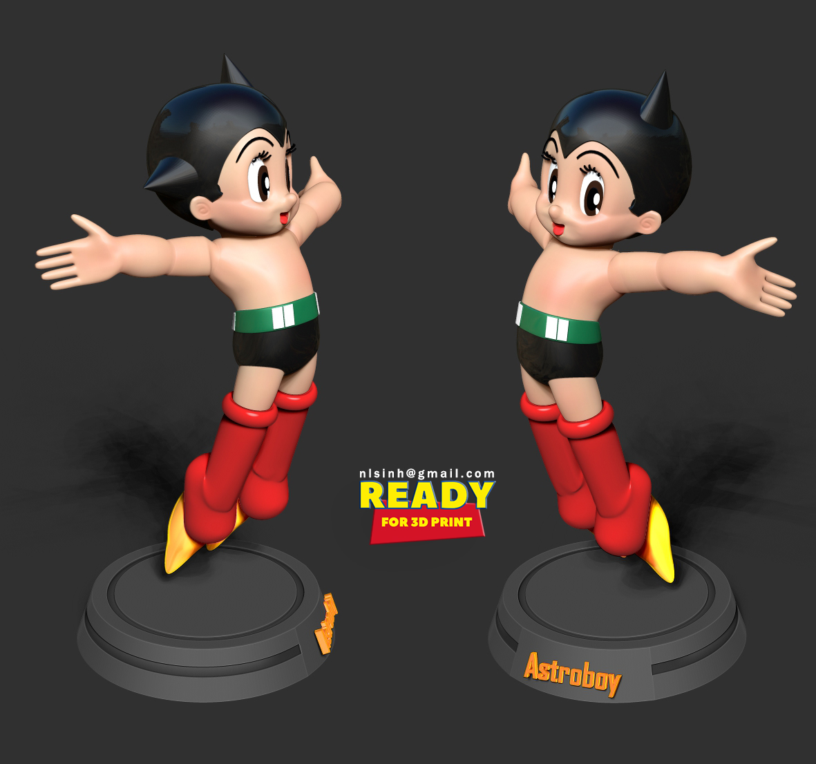 3D file Astro Boy want to hug the world・3D printer design to download・Cults