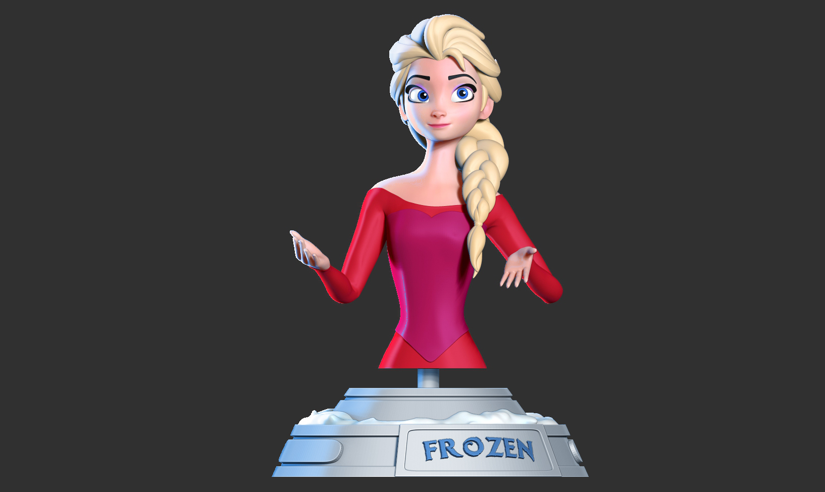 3D file Elsa bust・3D print object to download・Cults