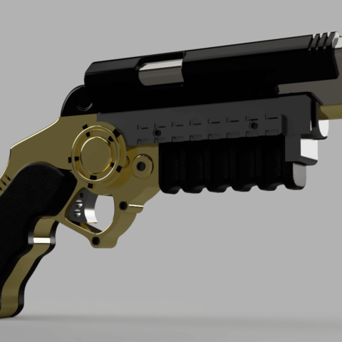 Download 3D printer designs Batman Dark Knight Rises Grapnel Gun ・ Cults