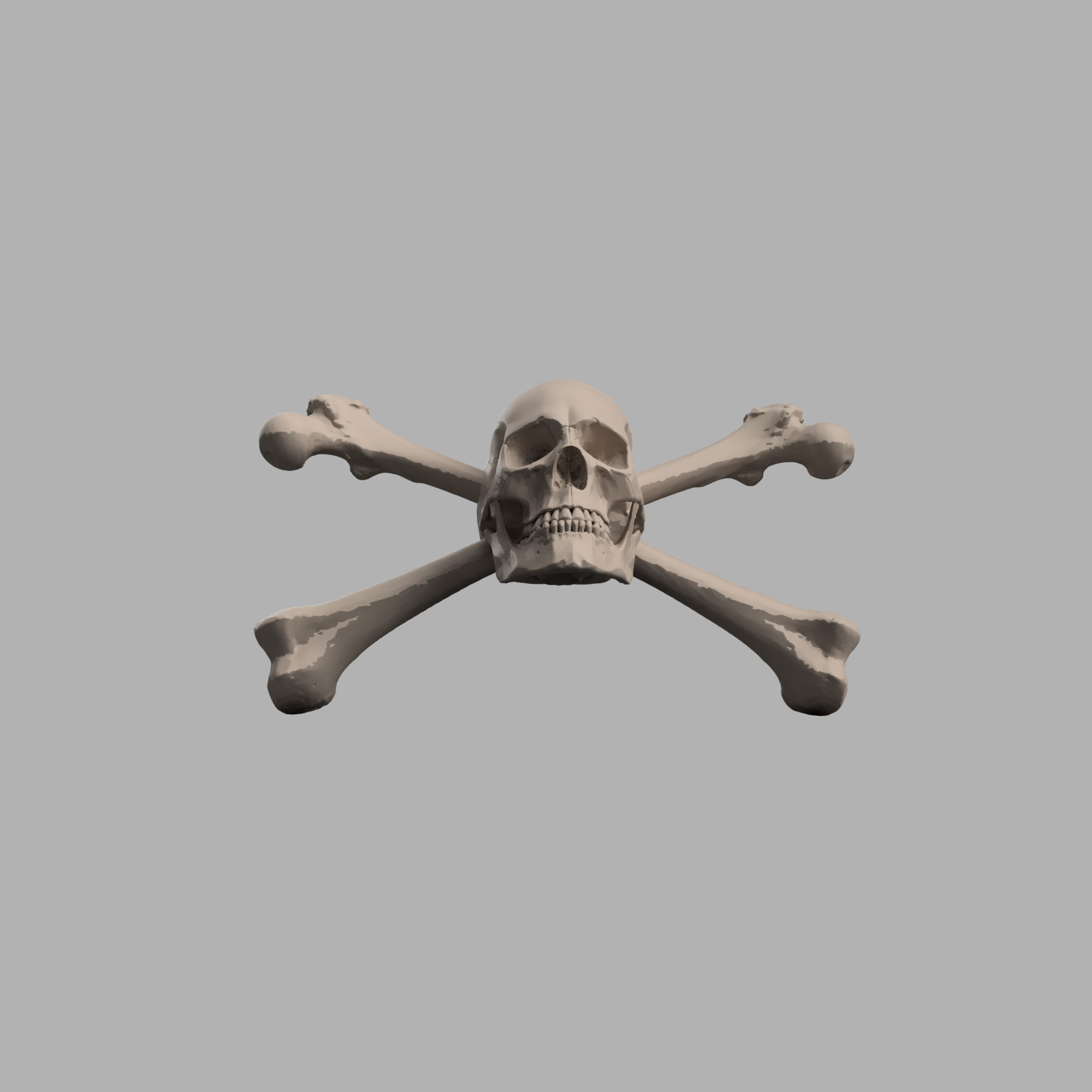STL file Skull and Cross Bones Wall Hanger 💀・Model to download and 3D ...