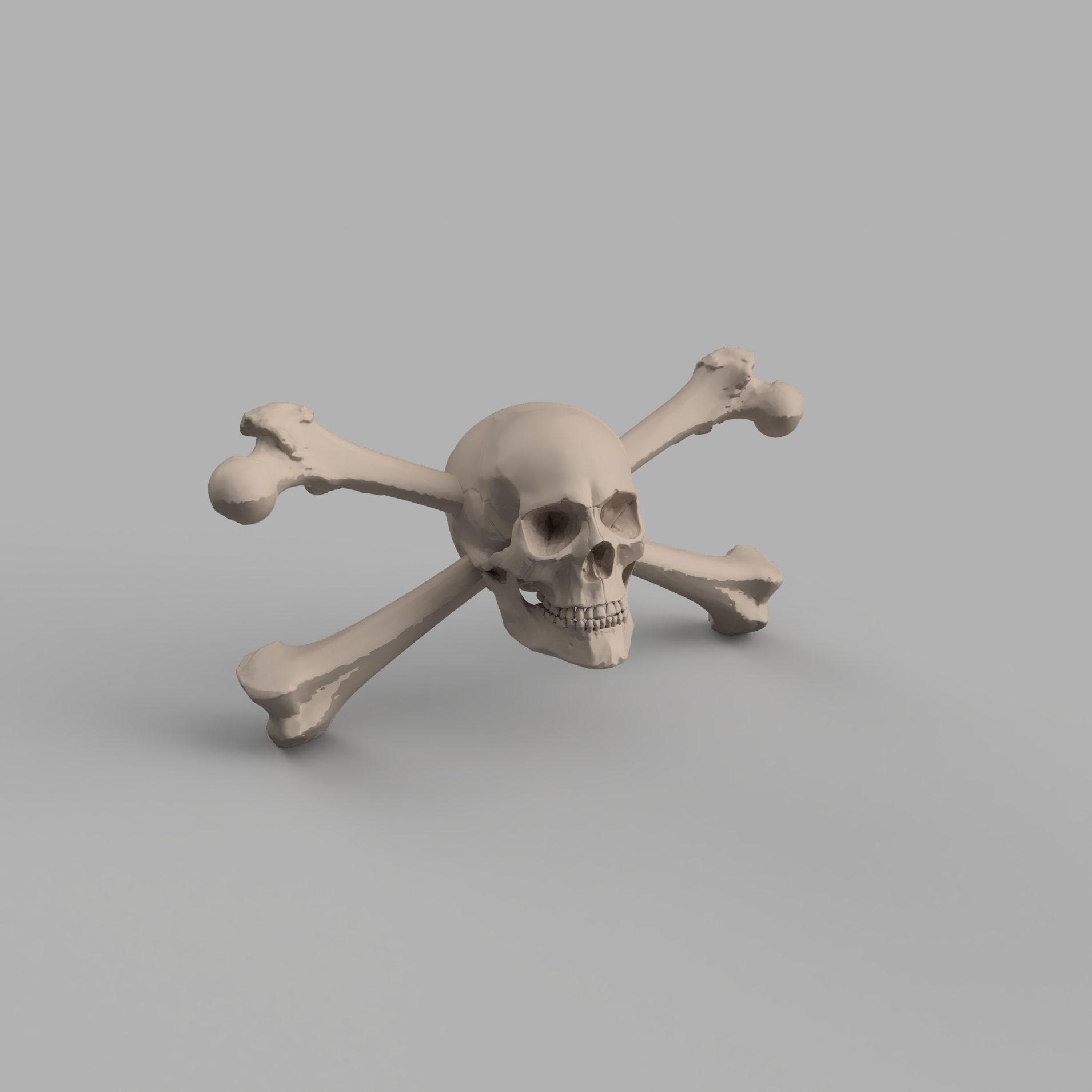 STL file Skull and Cross Bones Wall Hanger 💀・Model to download and 3D ...