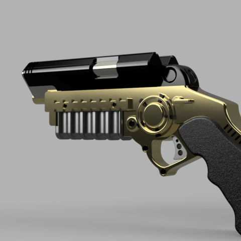 Download 3D printer designs Batman Dark Knight Rises Grapnel Gun ・ Cults