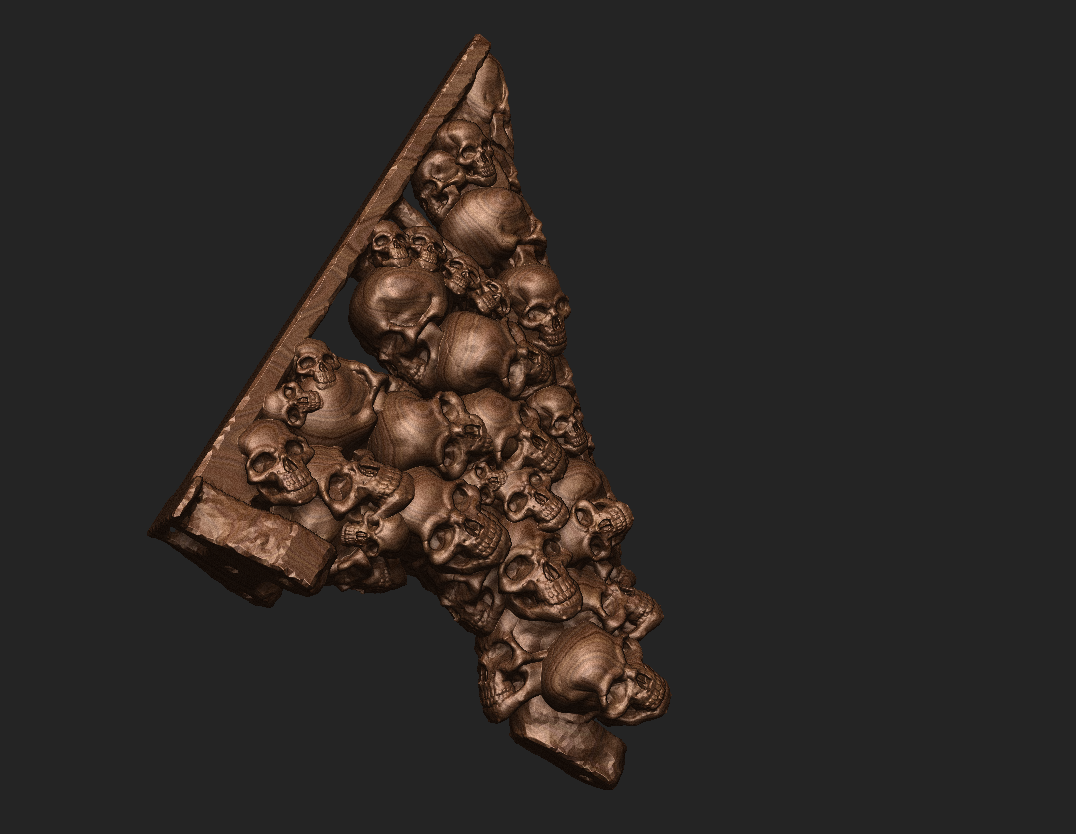 STL file Gothic Skull Book Shelf Bracket 💀・3D printable model to ...
