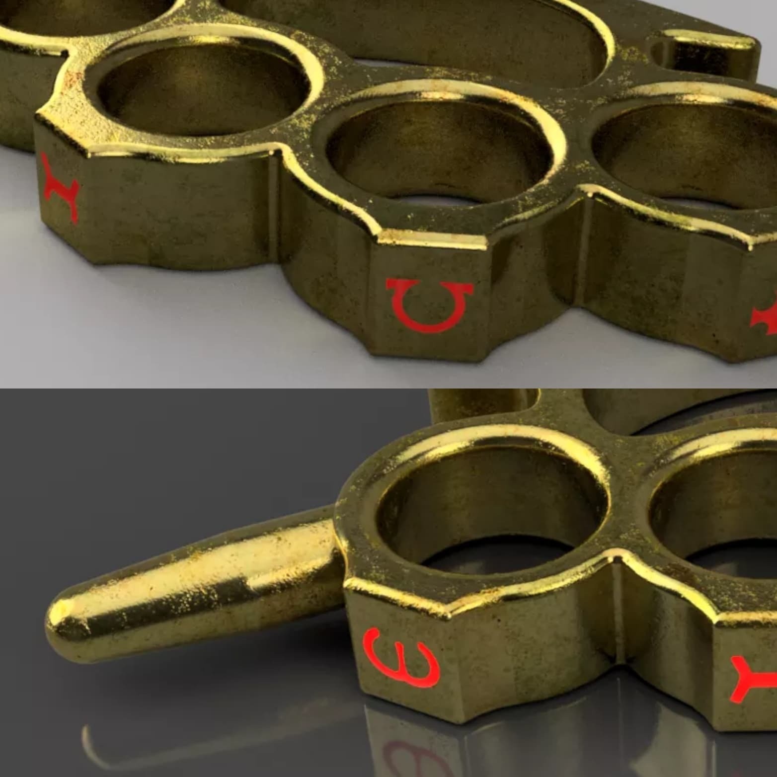 STL file Supernatural Enochian Knuckle Duster・Model to download and 3D ...