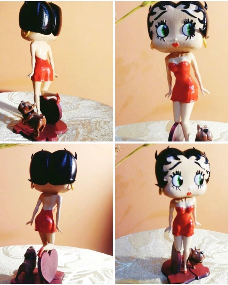 OBJ file Betty Boop・Model to download and 3D print・Cults