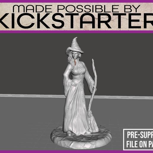 Download free STL file Witch - Tabletop Miniature • 3D printer model ...