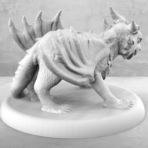 Download free 3D printing models Angry Baby Dragon ・ Cults