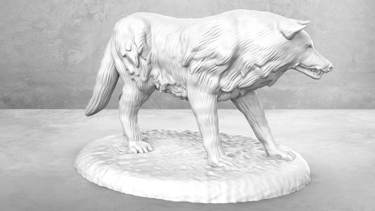 Free STL file Wolf - Action Pose - Tabletop Miniature 🐺・Object to ...