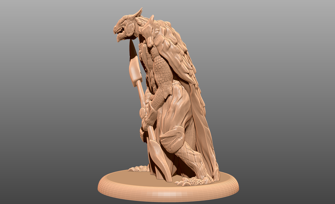 Free STL file Dragonborn - Tabletop Miniature・Template to download and ...