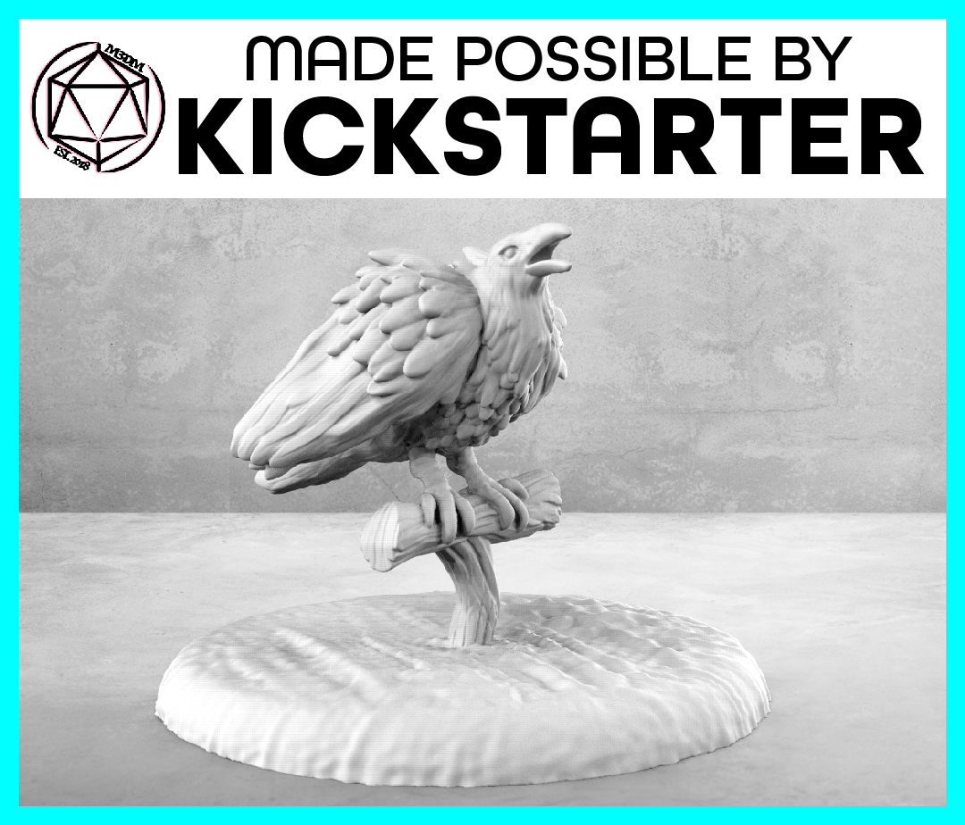 Free STL file Raven - Action Pose - Tabletop Miniature・Object to ...