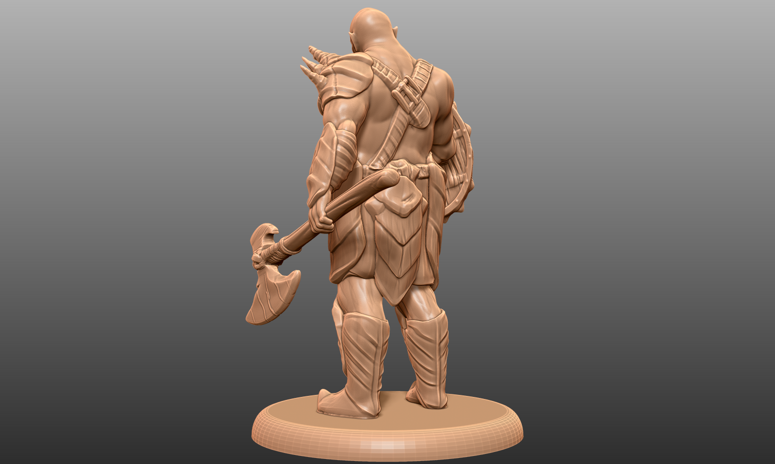 STL file Orc Barbarian - Tabletop Miniature・Model to download and 3D ...