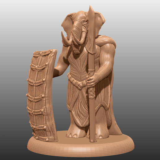 Download free STL files Loxodon - Tabletop Miniature ・ Cults