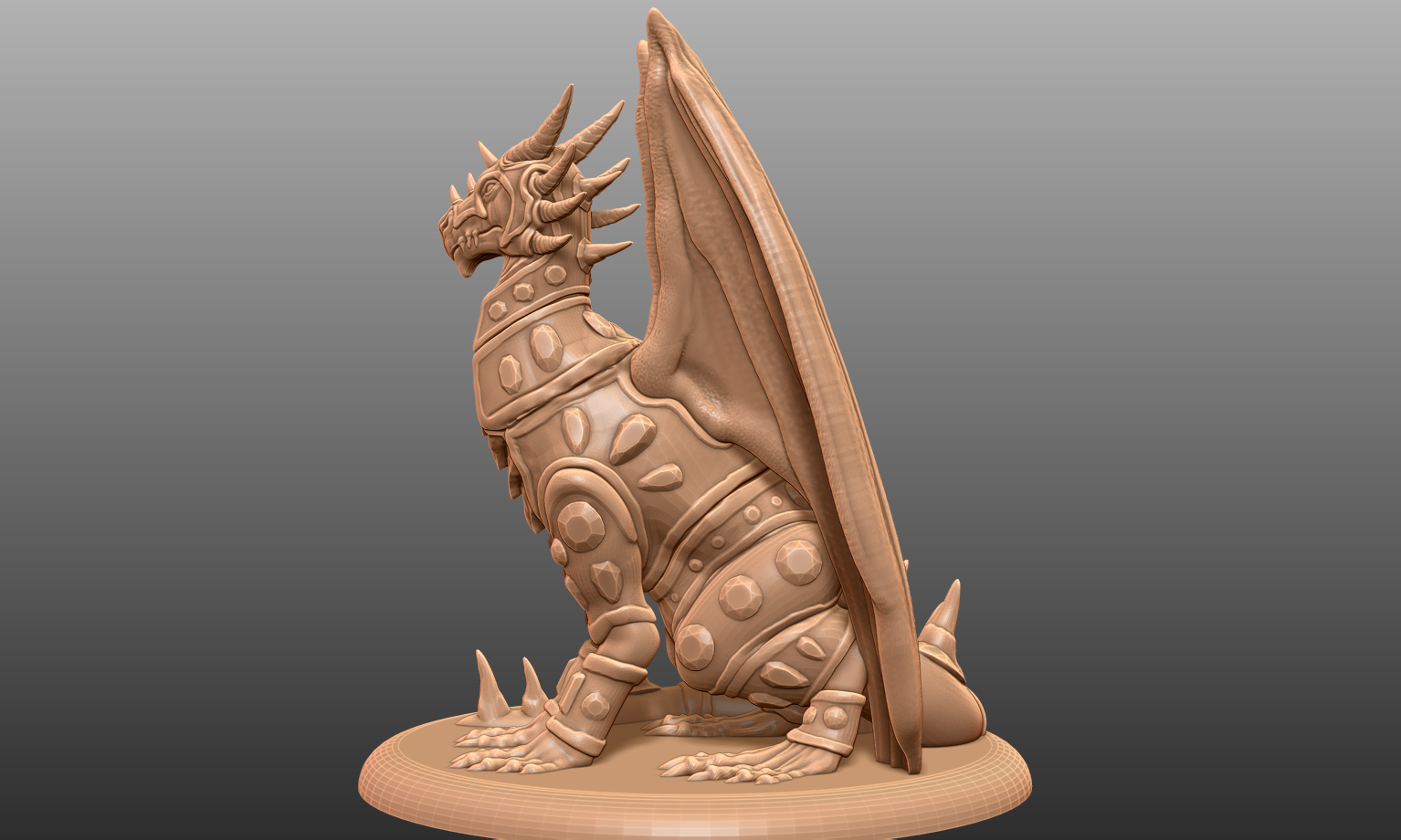 Free STL file Jeweled Dragon - Tabletop Miniature 🐉・3D printing idea to ...