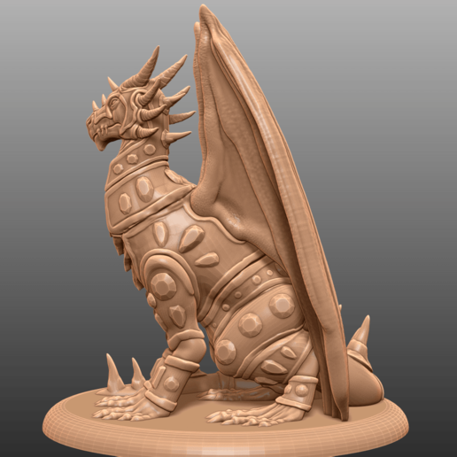 Download free STL file Jeweled Dragon - Tabletop Miniature • Design to ...