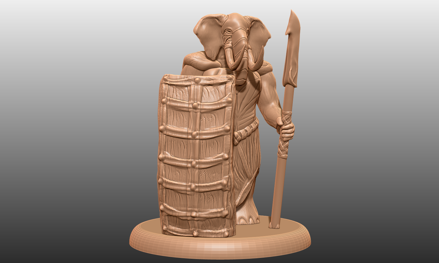 Free STL file Loxodon - Tabletop Miniature・3D printing idea to download ...
