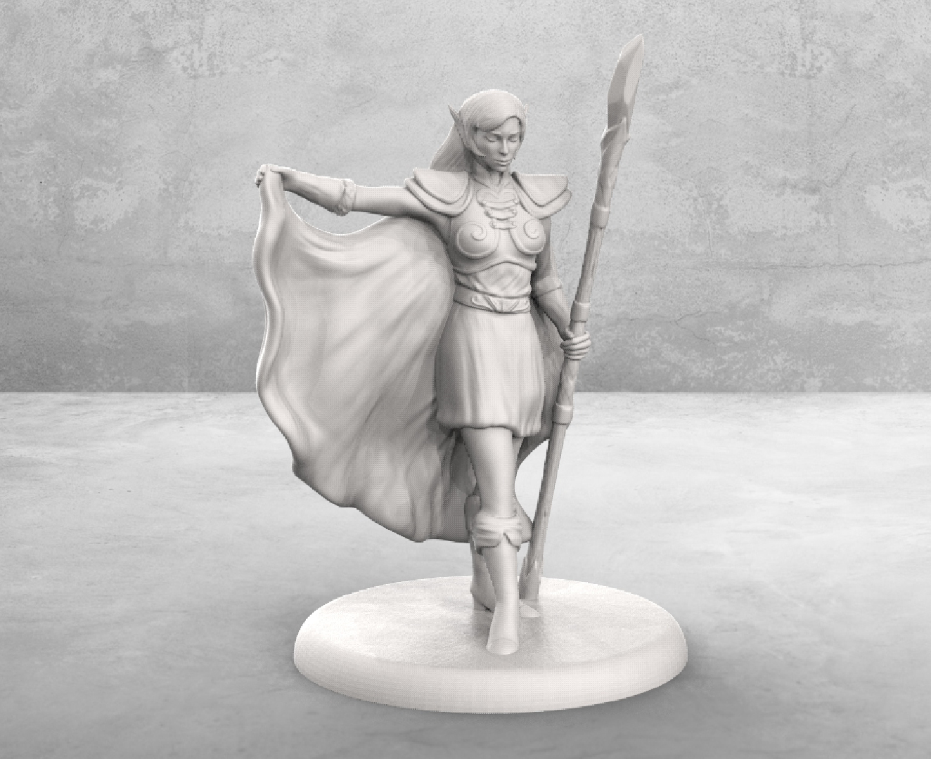 STL file Elven Mage Tabletop Miniature・3D printing idea to download・Cults