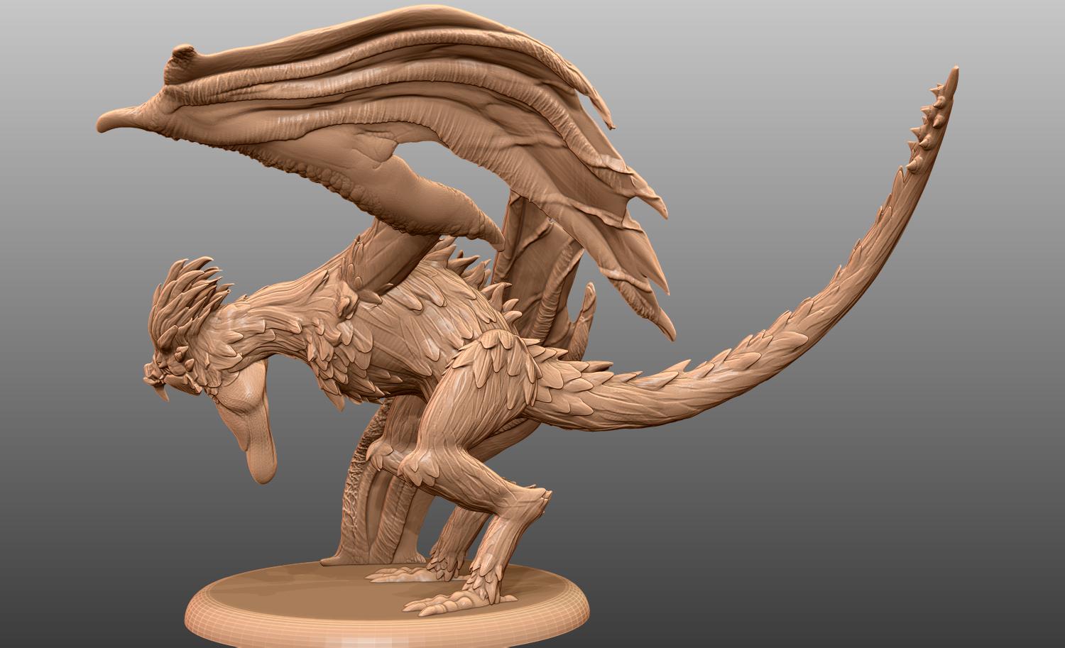 STL file Cockatrice - Tabletop Miniature 🎲・Template to download and 3D ...