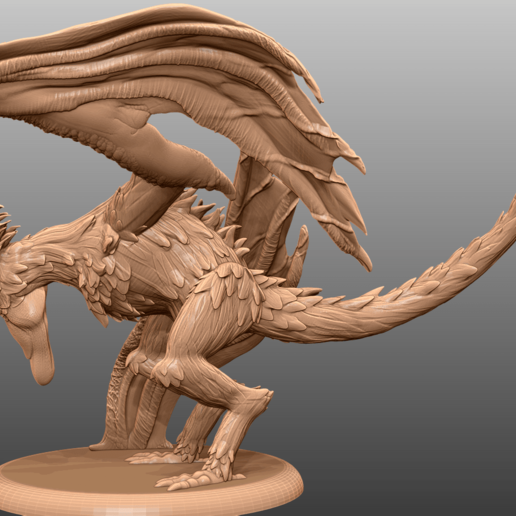 Download free STL file Cockatrice - Tabletop Miniature • 3D printer ...