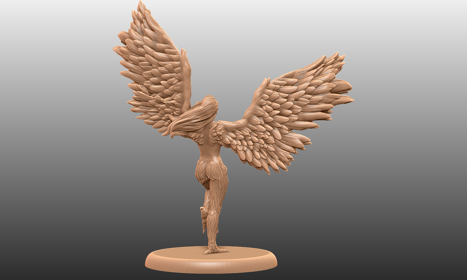 STL file Harpy Action Pose - Tabletop Miniature・3D printer model to ...
