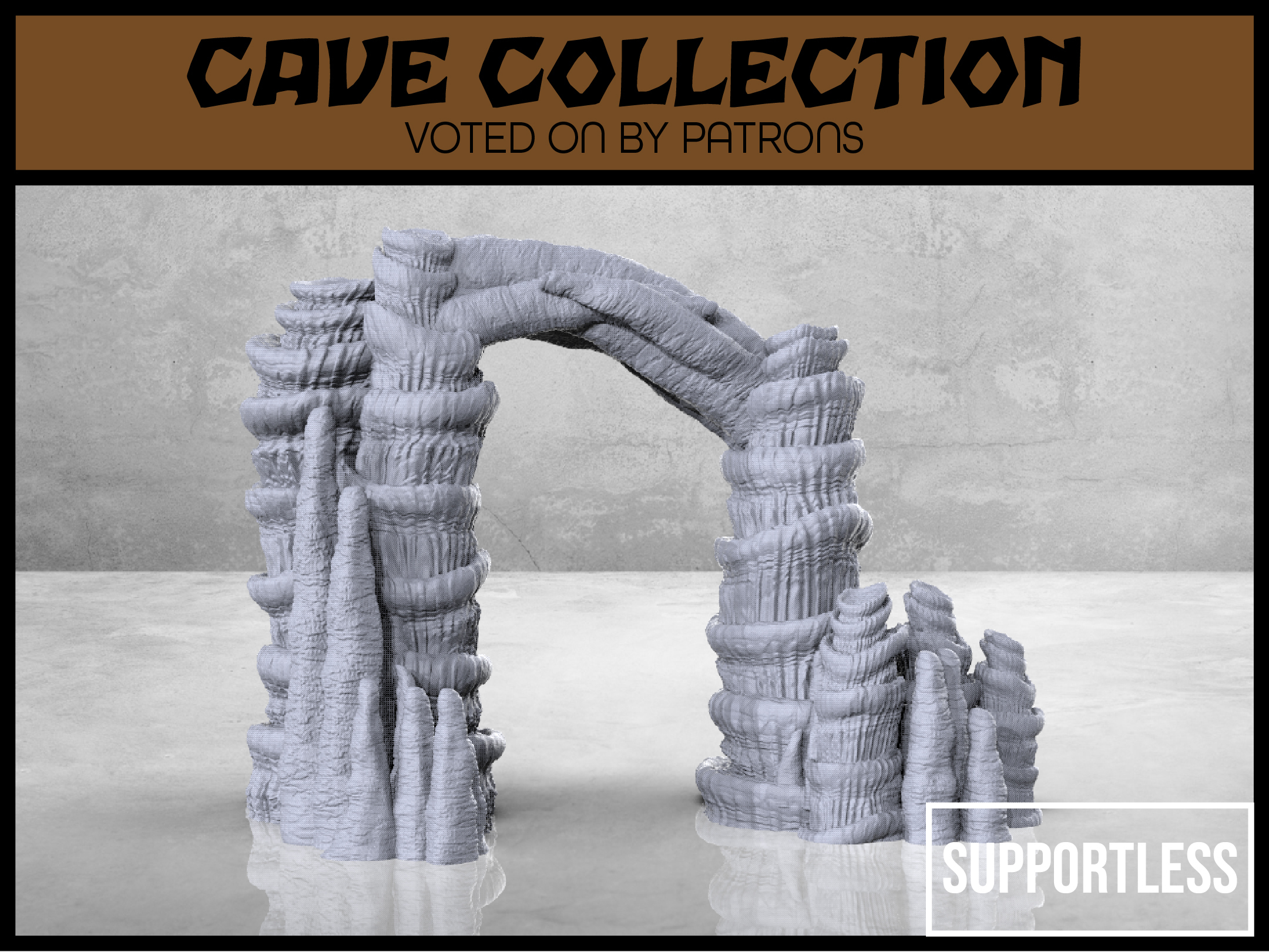 STL file Cave Entrance - Version 2 - Tabletop Scatter Terrain・Model to ...