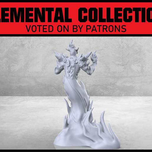 Download free 3D printer designs Greater Fire Elemental - Tabletop ...
