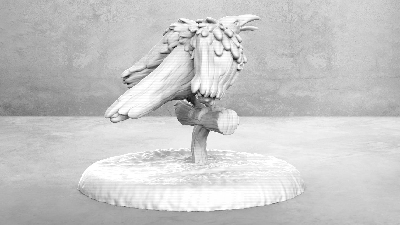 Free STL file Raven - Action Pose - Tabletop Miniature・Object to ...