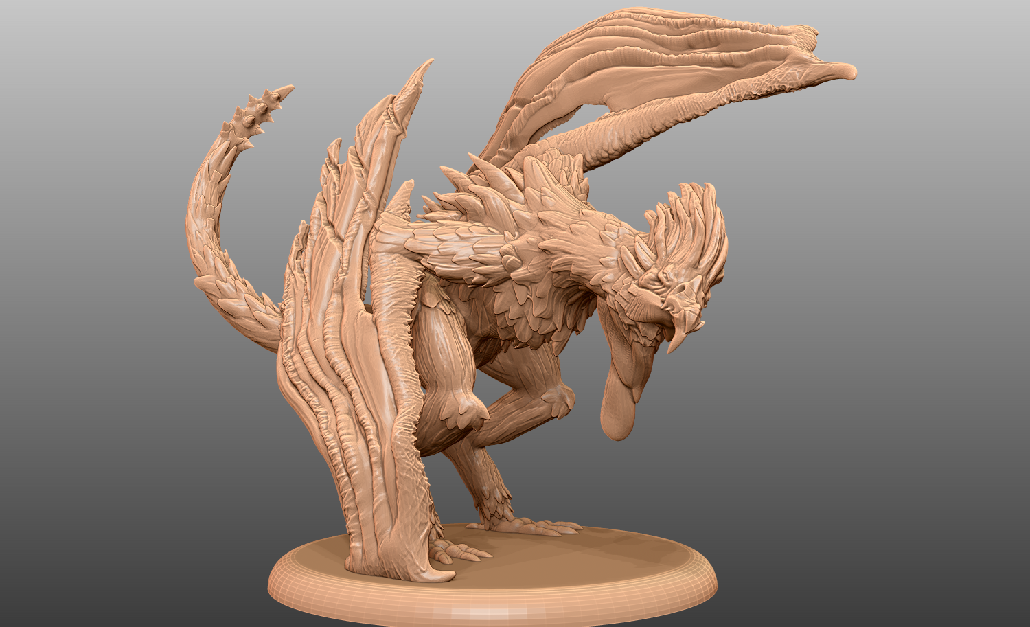 STL file Cockatrice - Tabletop Miniature 🎲・Template to download and 3D ...