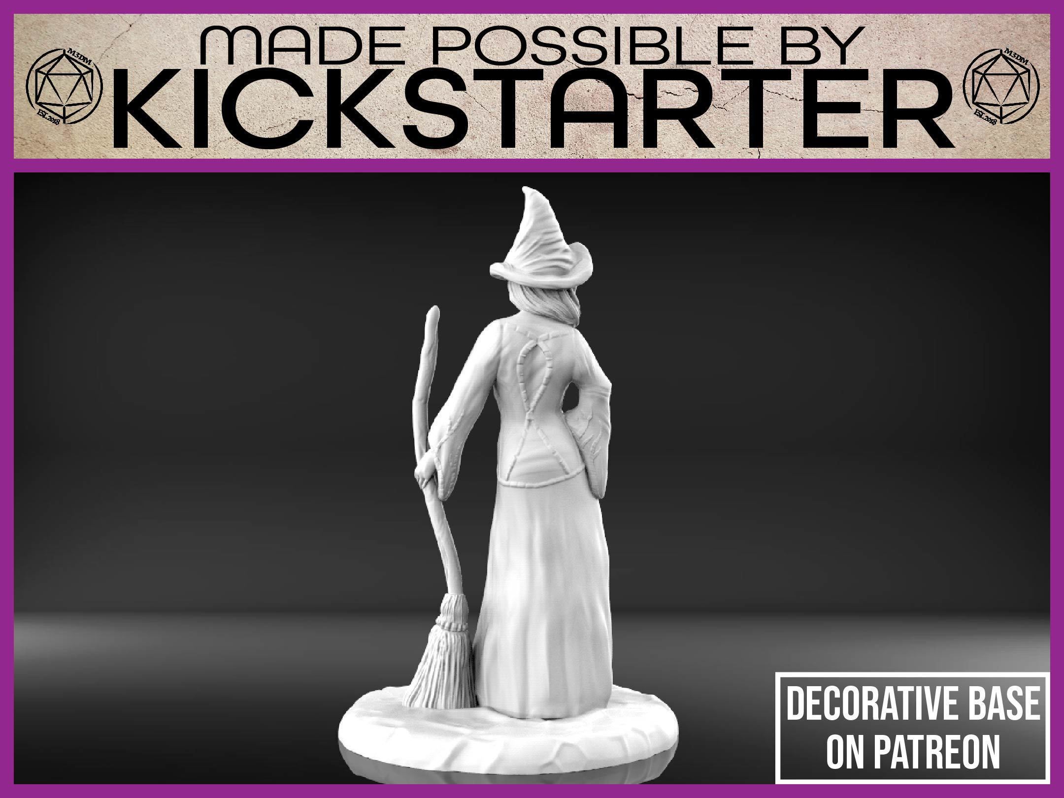 STL file Witch - Tabletop Miniature・Design to download and 3D print・Cults