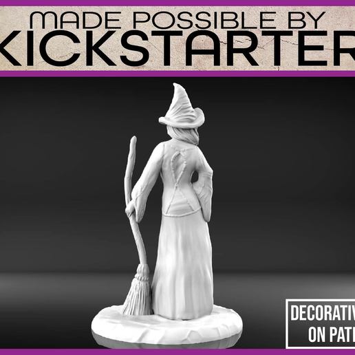 Download free STL file Witch - Tabletop Miniature • 3D printer model ...