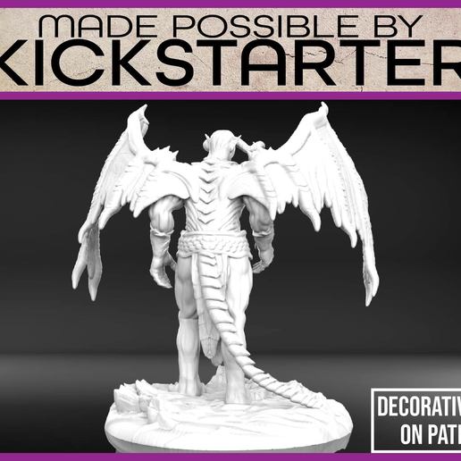 Download free STL file Winged Demon - Tabletop Miniature • 3D printing ...