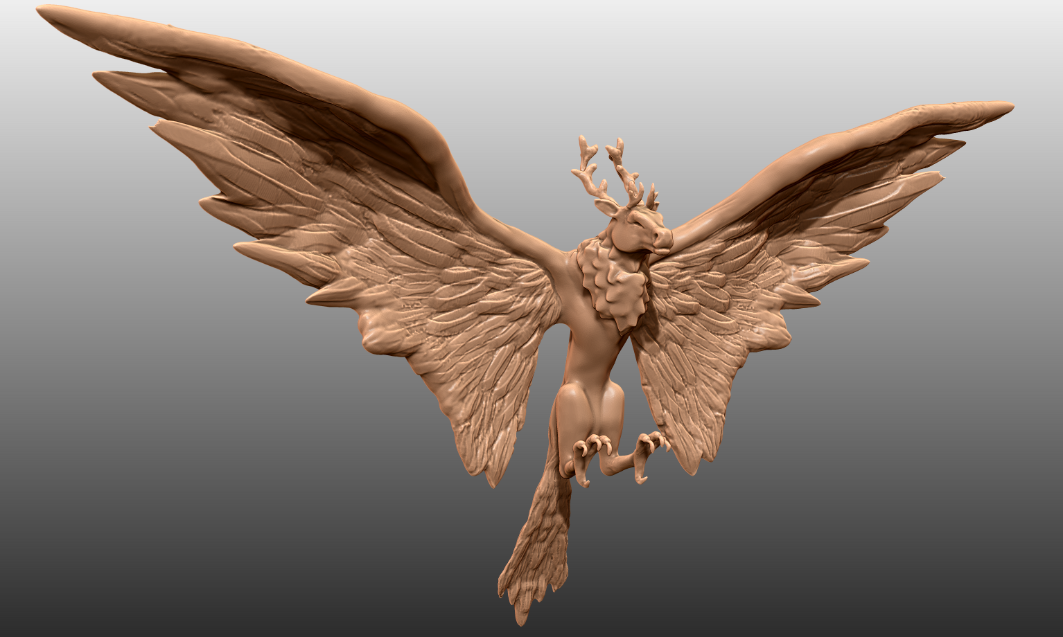 Free STL file Peryton - Tabletop Miniature・3D printer model to download・Cults