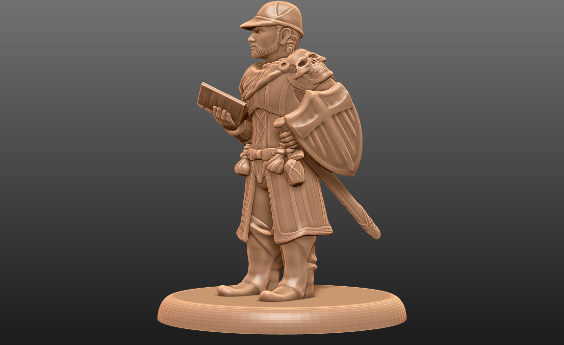 Free STL file Dwarf Death Cleric - Tabletop Miniature・3D printable ...