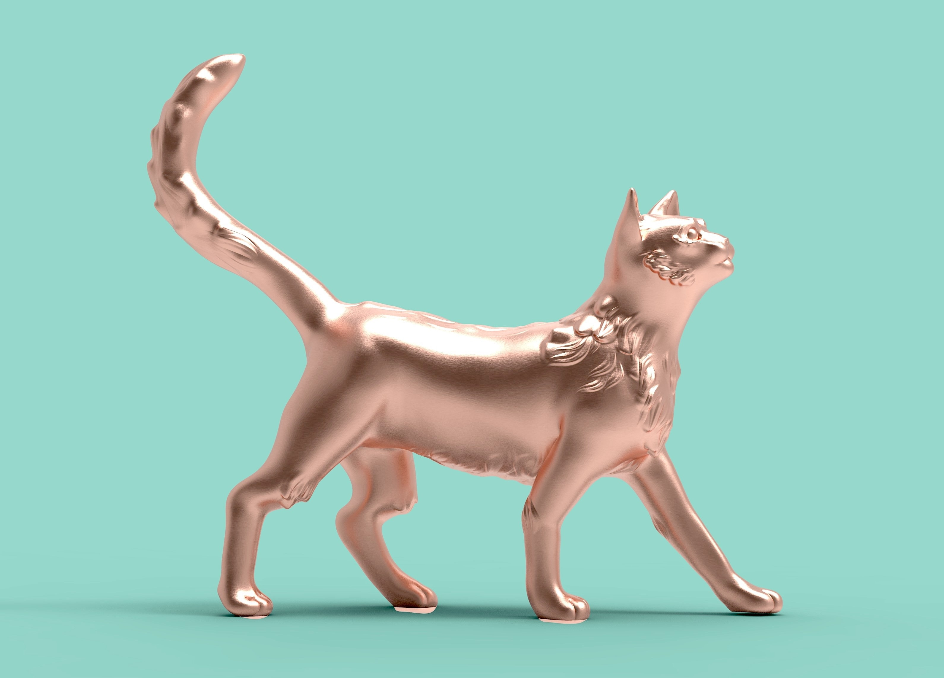 STL file Happy Cat 🐱・Template to download and 3D print・Cults