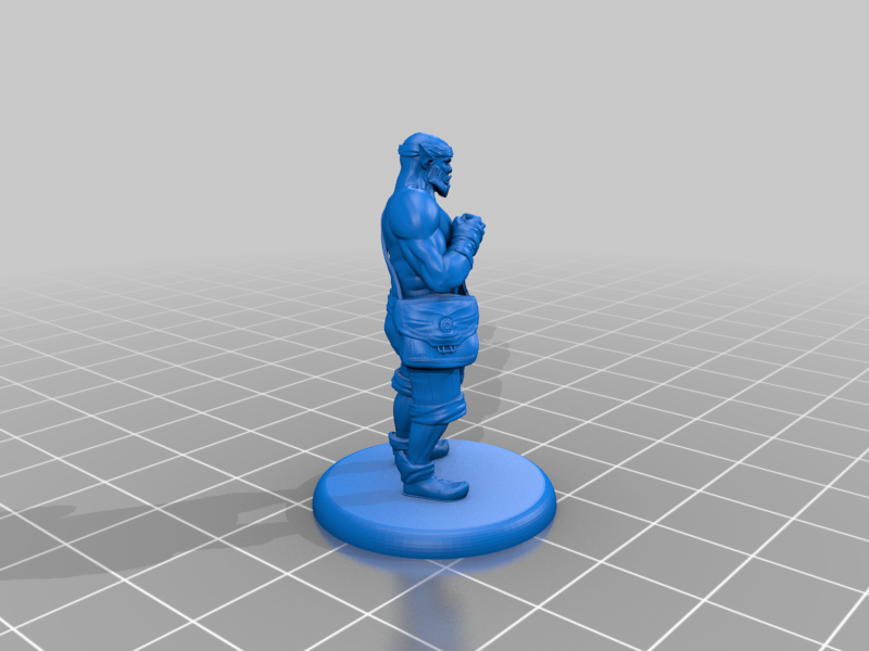 STL file Orc Monk - Tabletop Miniature・3D printable design to download ...