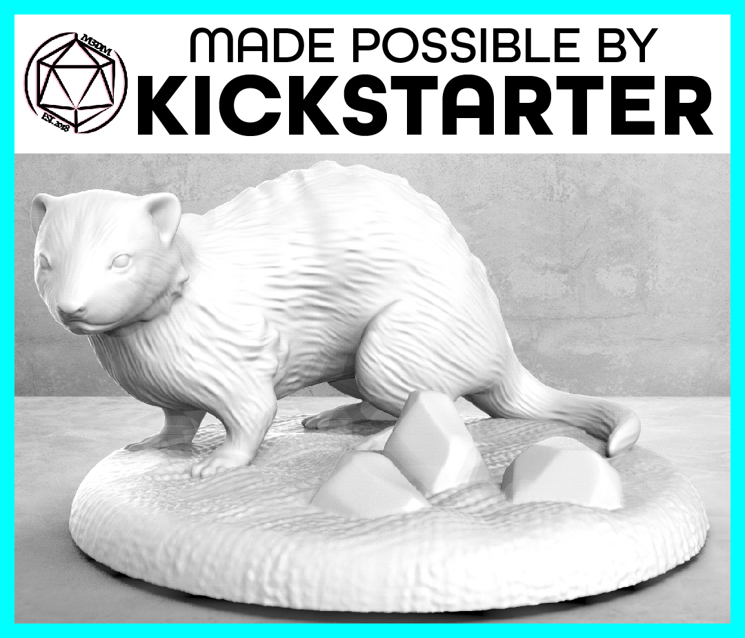 Free STL file Ferret - Casual Pose - Tabletop Miniature・Model to ...