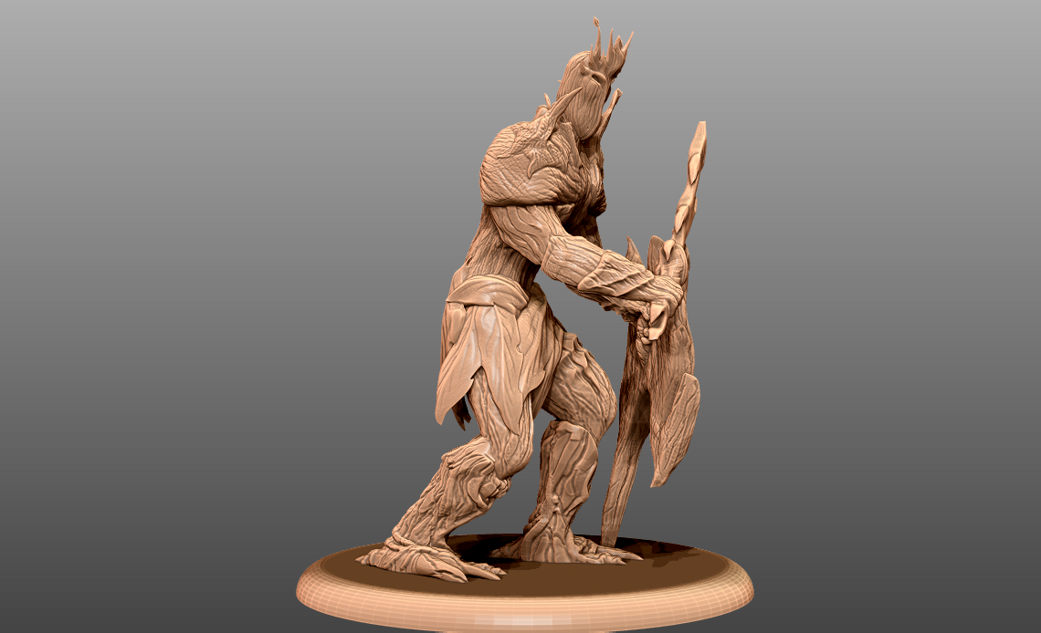 Free STL file Tree Guardian - Tabletop Miniature・3D printing model to ...